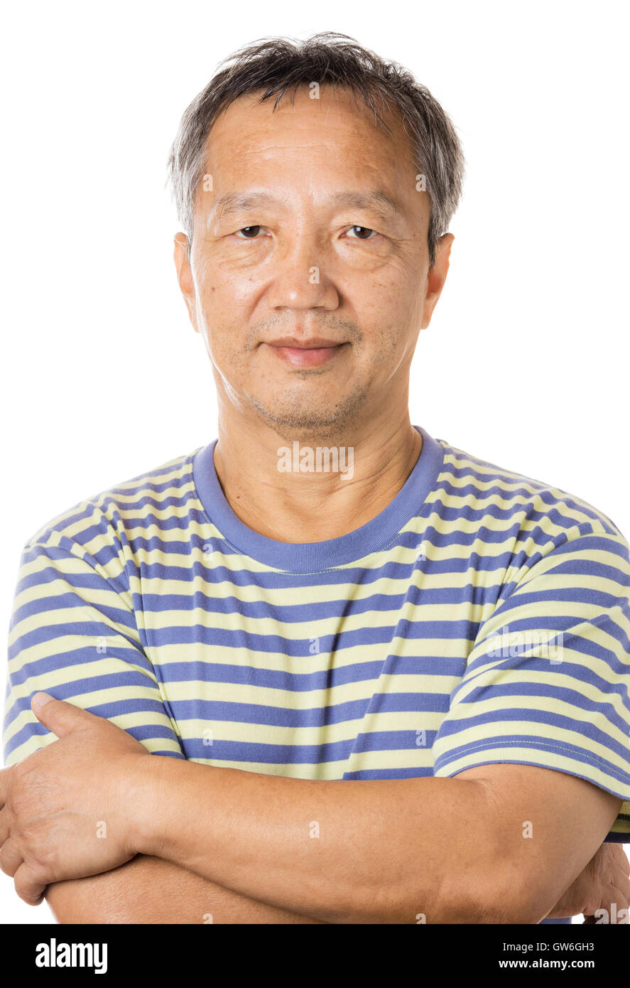 Asian old man Stock Photo - Alamy