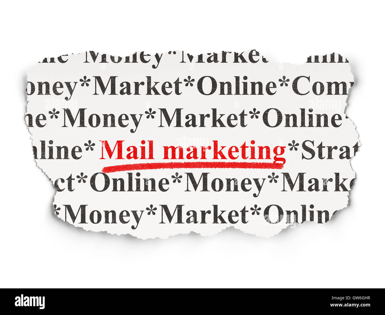 Advertising concept: Mail Marketing on Paper background Stock Photo - Alamy