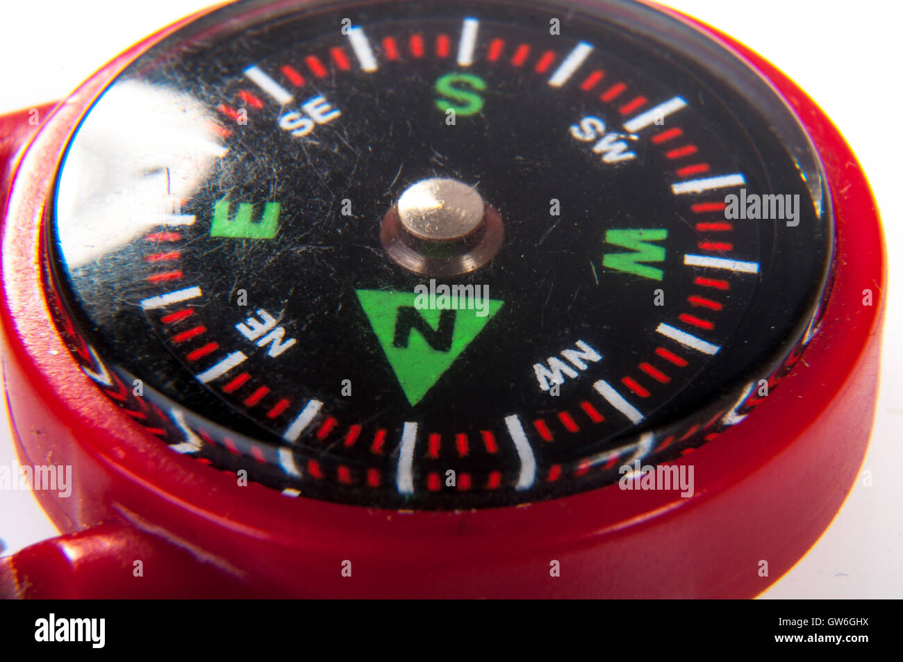 Compass showing north direction Stock Photo - Alamy