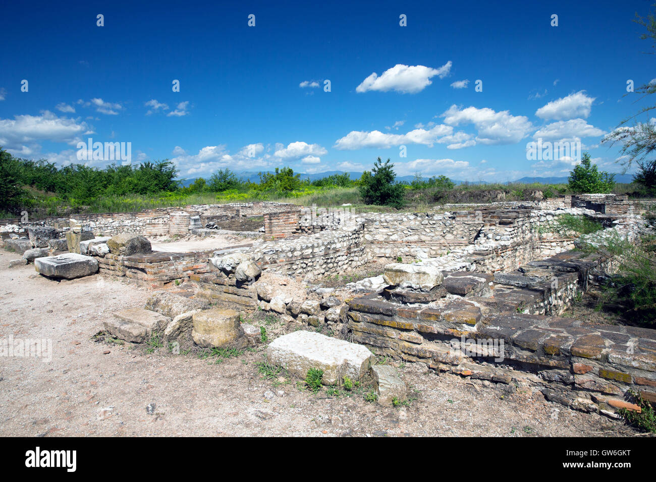 ruins in Dion, Greece Stock Photo - Alamy