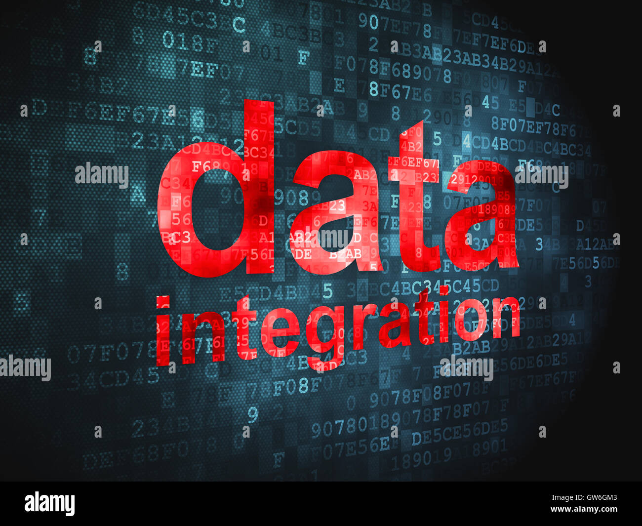 Information concept: Data Integration on digital background Stock Photo ...