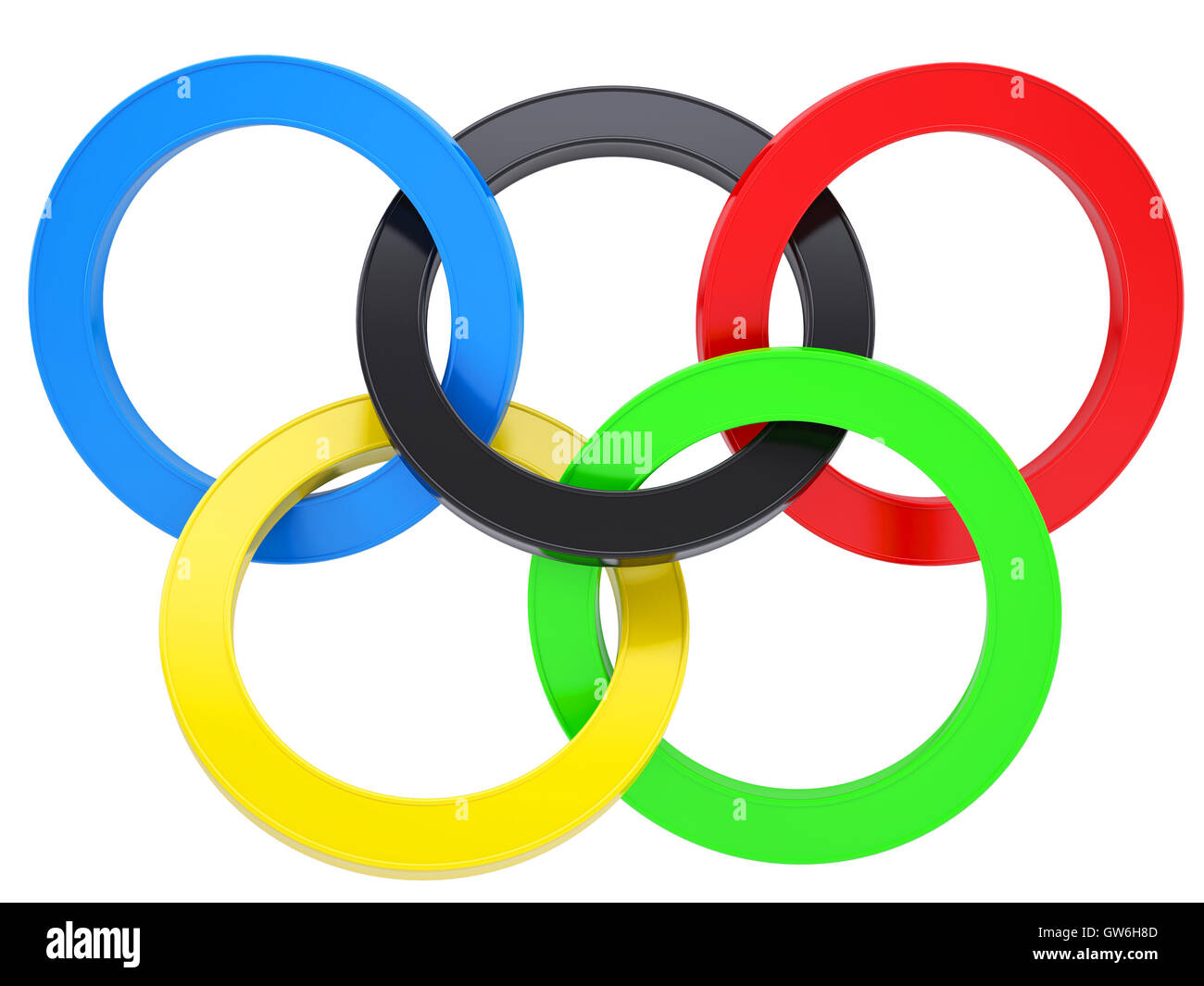 Multicolored mark the Olympic Games Stock Photo - Alamy