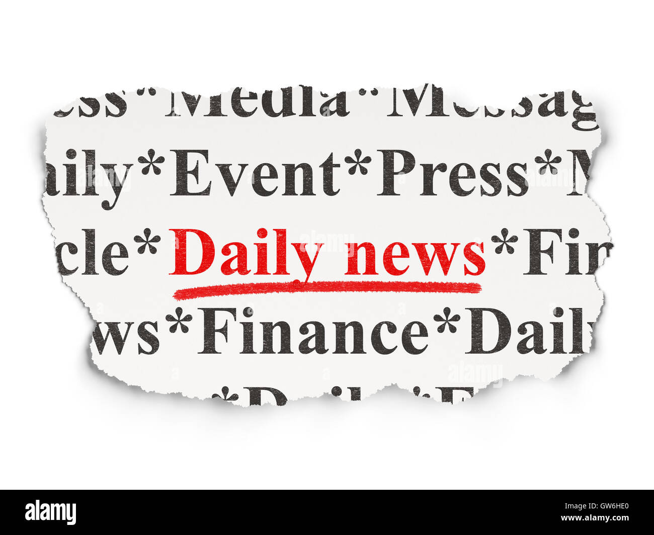 News concept: Daily News on Paper background Stock Photo - Alamy