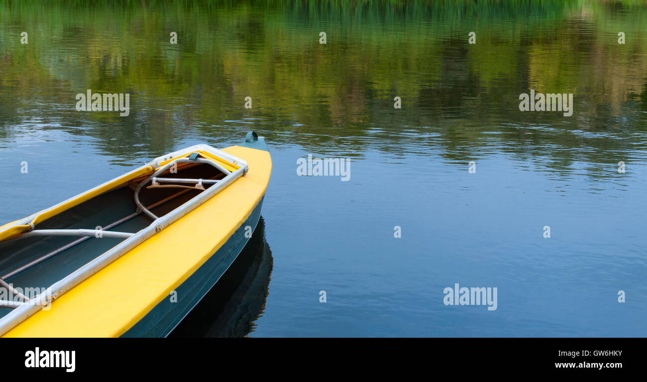 Empty canoe hi-res stock photography and images - Alamy