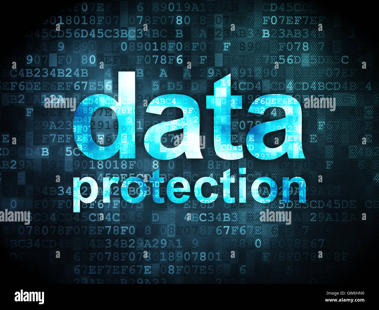 Safety concept: Data Protection on digital background Stock Photo - Alamy