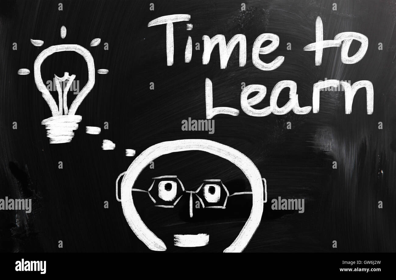 Time to Learn concept Stock Photo - Alamy