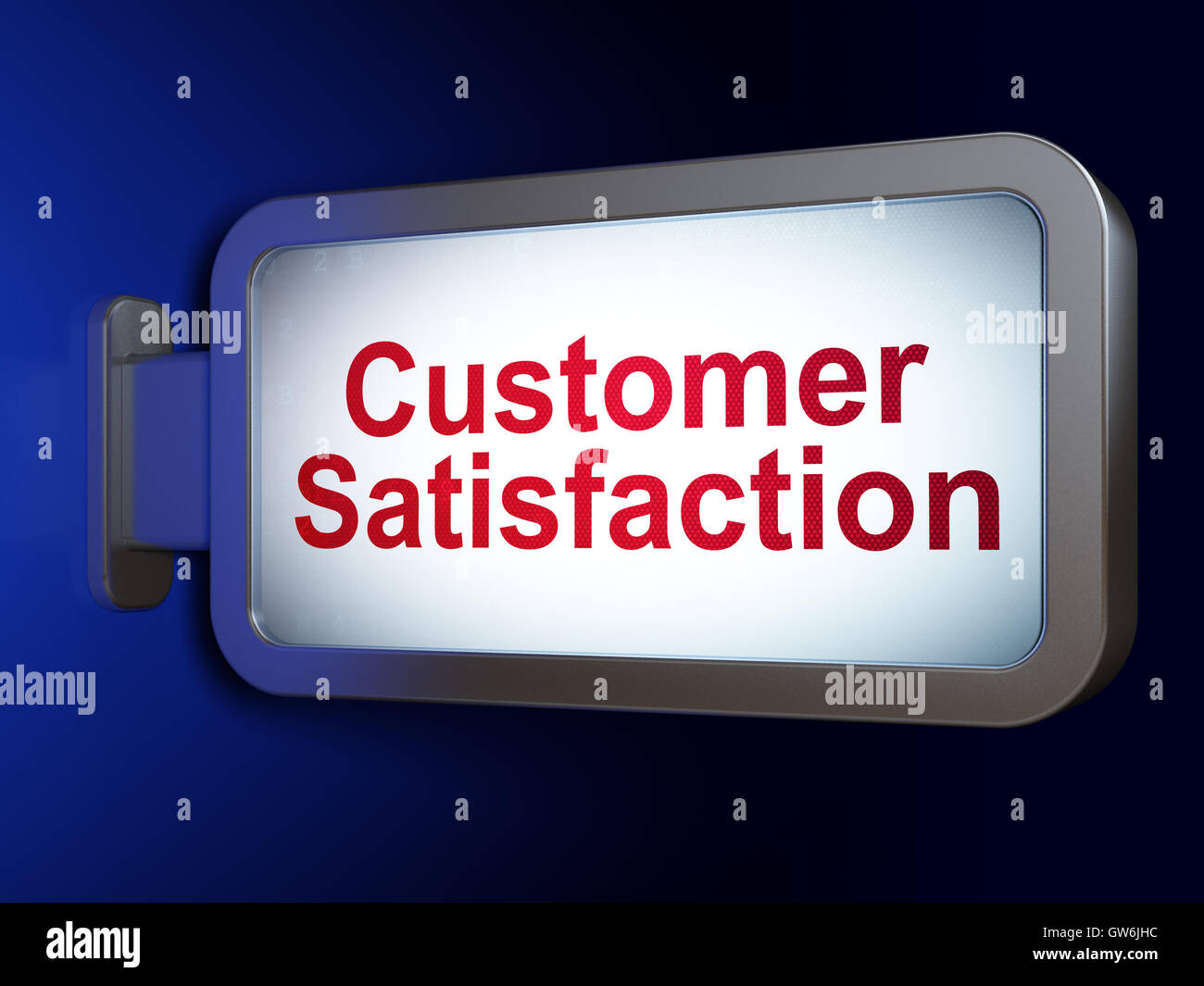 Advertising concept: Customer Satisfaction on billboard backgrou Stock ...