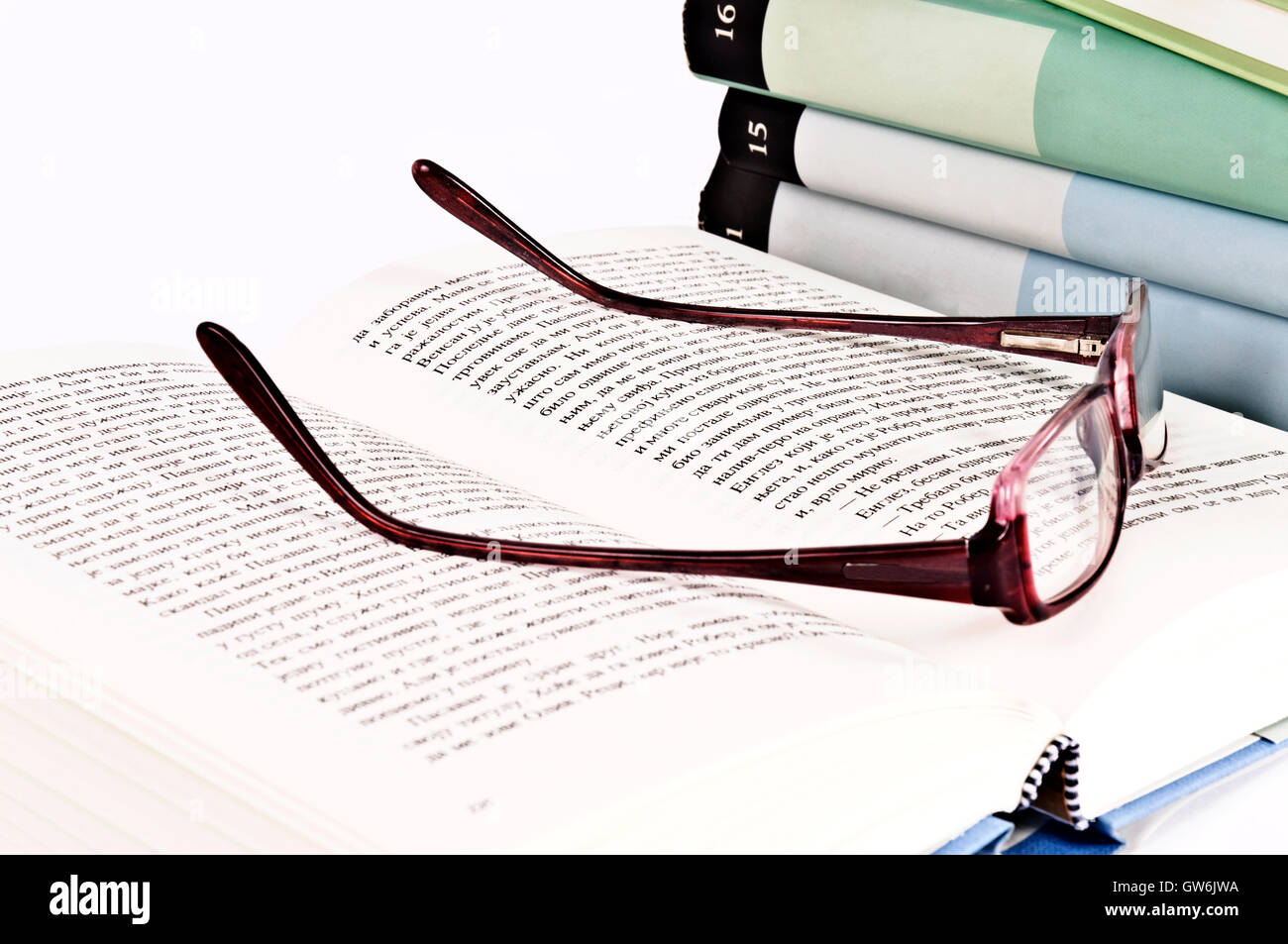 Reading a books Stock Photo - Alamy