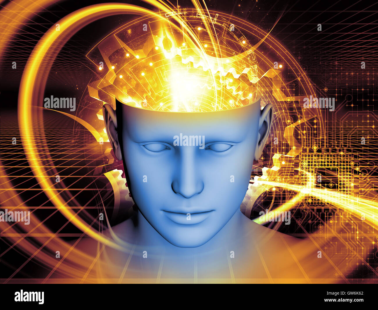 Lights of the Mind Stock Photo - Alamy