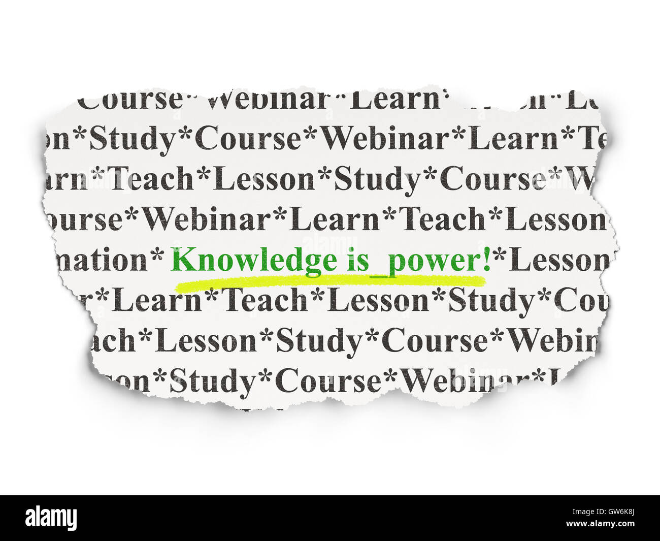 Education concept: Knowledge Is power! on Paper background Stock Photo ...
