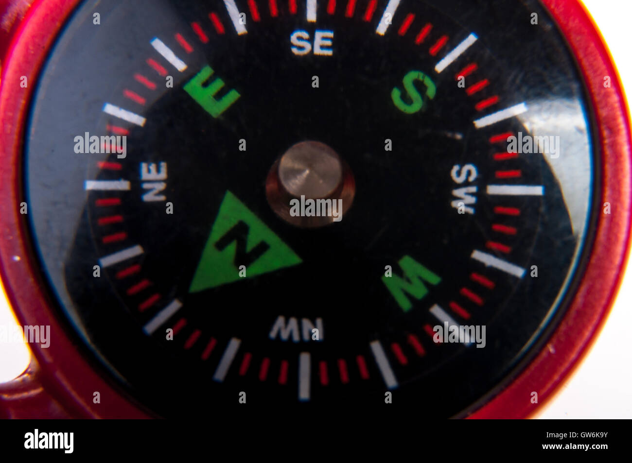 Compass showing north direction Stock Photo - Alamy