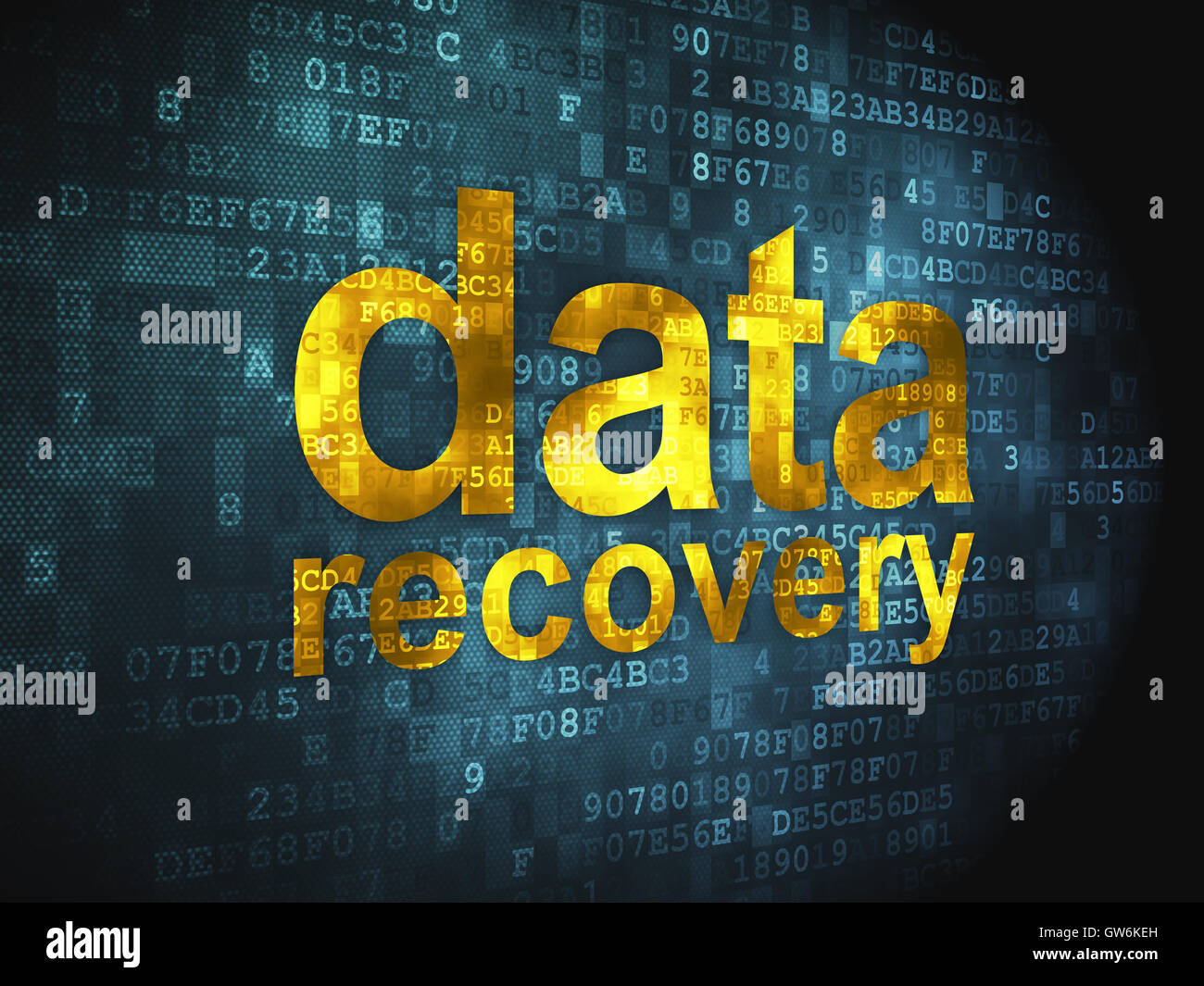 Information concept: Data Recovery on digital background Stock Photo ...