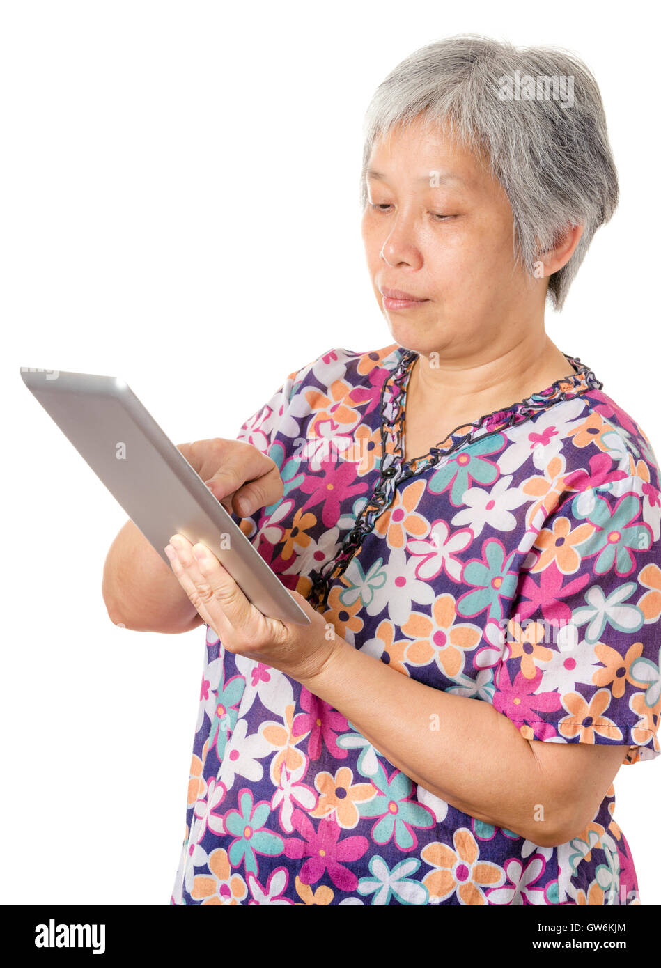 Asian old woman Stock Photo - Alamy