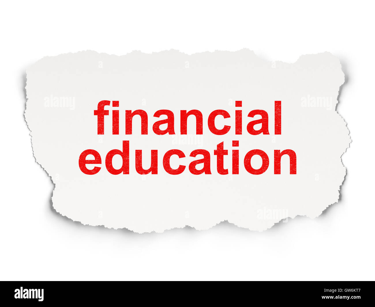 Education concept: Financial Education Stock Photo - Alamy