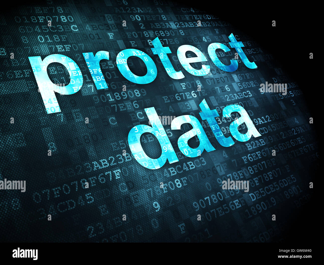 Security concept: protect data on digital background Stock Photo - Alamy