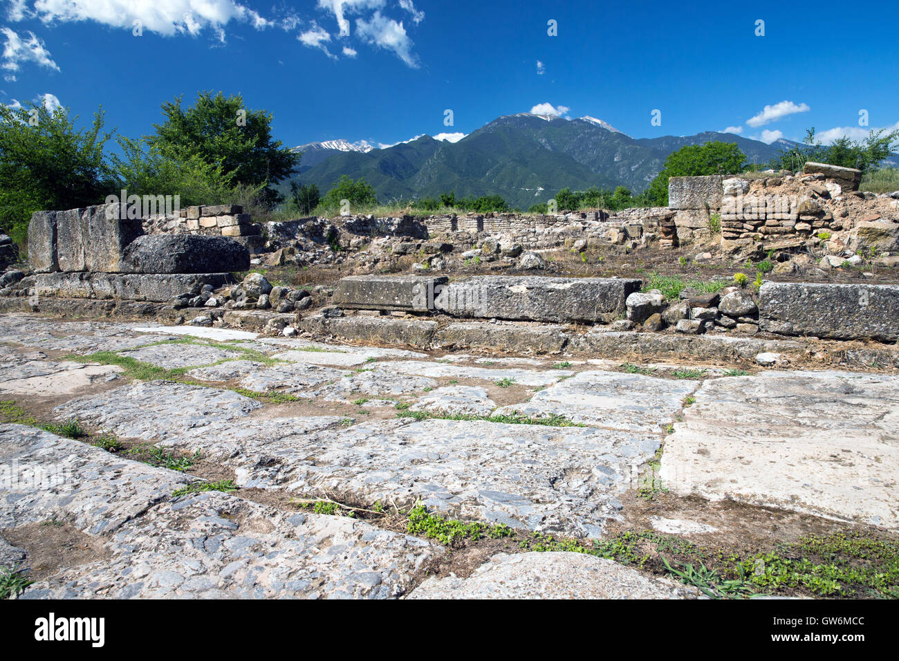 ruins in Dion, Greece Stock Photo - Alamy
