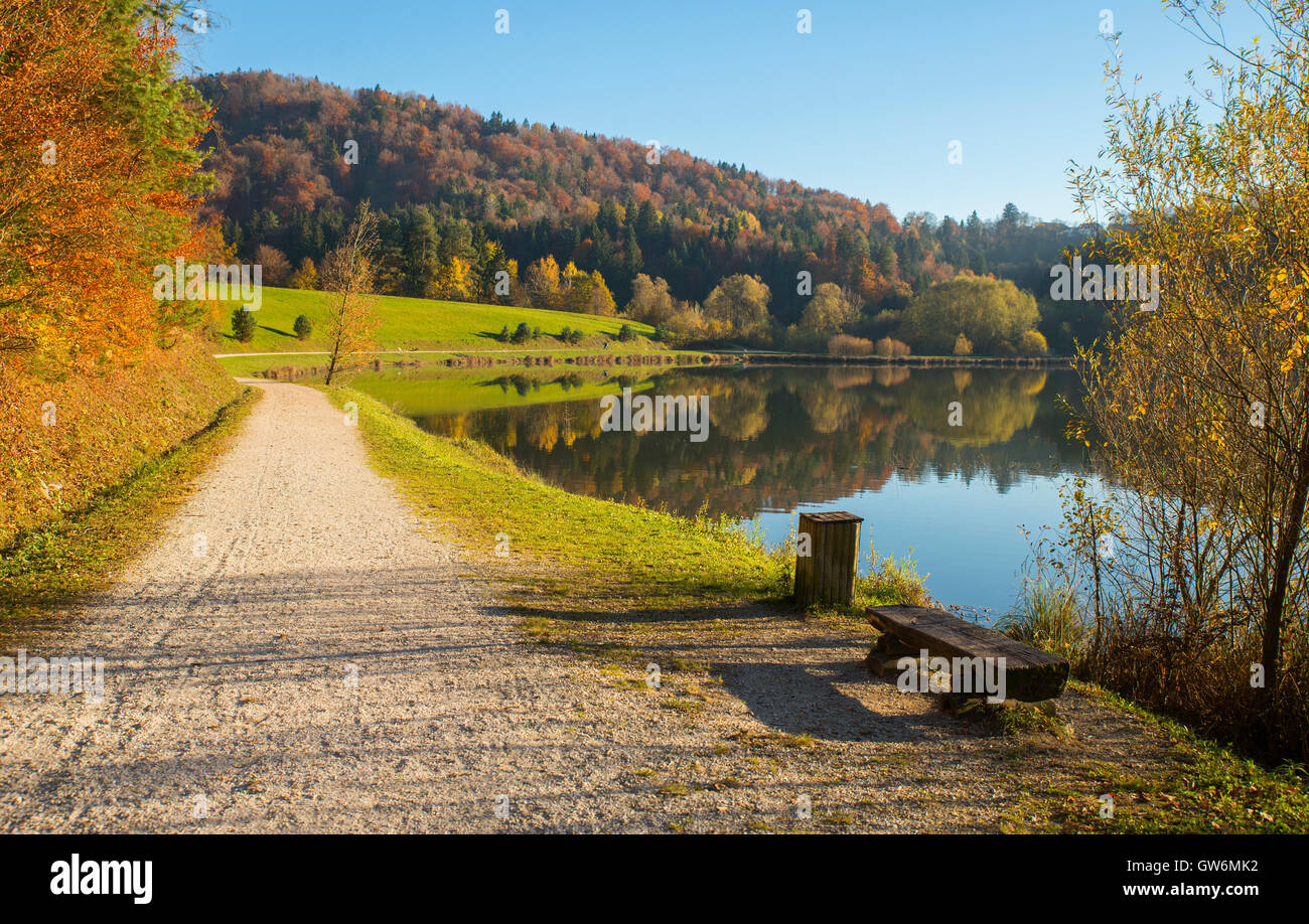 Gradisko lake, Lukovica, Slovenia Stock Photo - Alamy