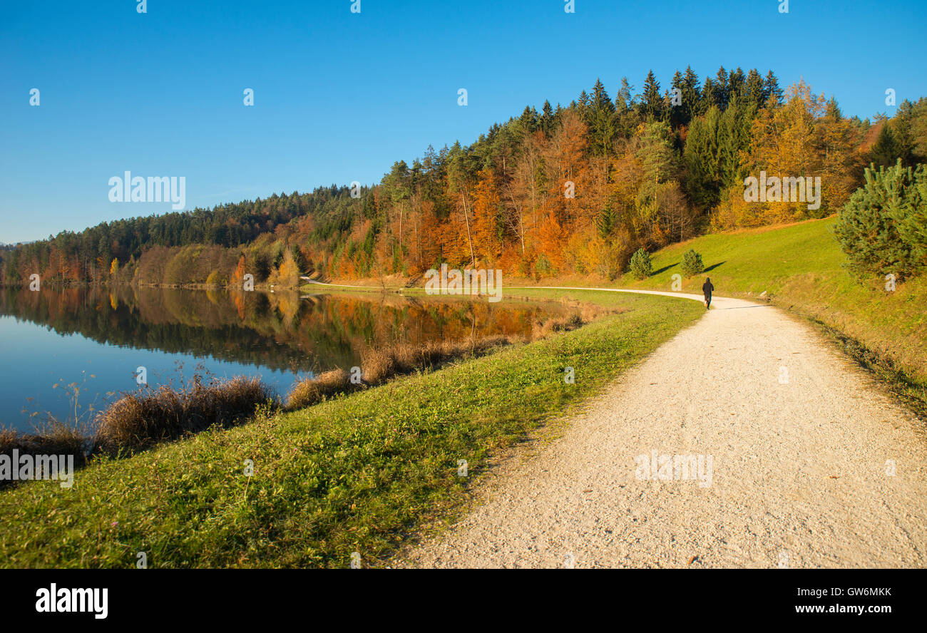 Gradisko lake, Lukovica, Slovenia Stock Photo - Alamy
