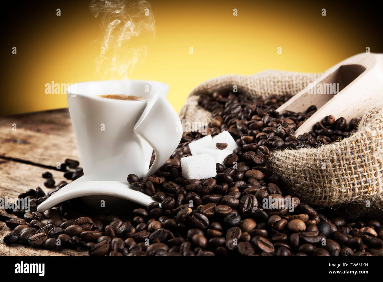 Hot espresso coffee smoke hi-res stock photography and images - Alamy