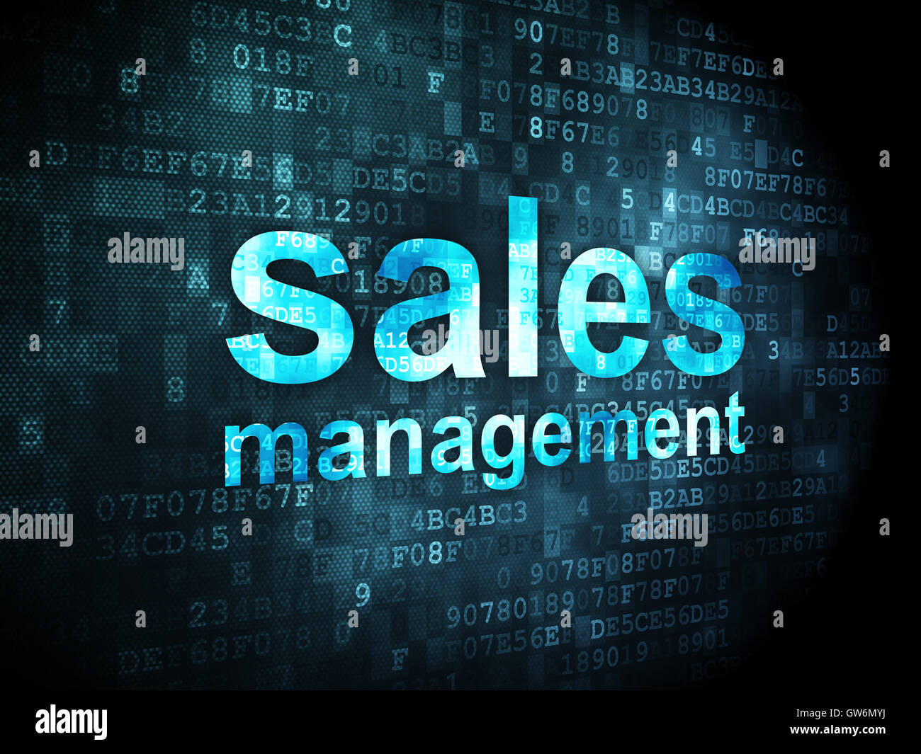 Advertising concept: Sales Management on digital background Stock Photo ...