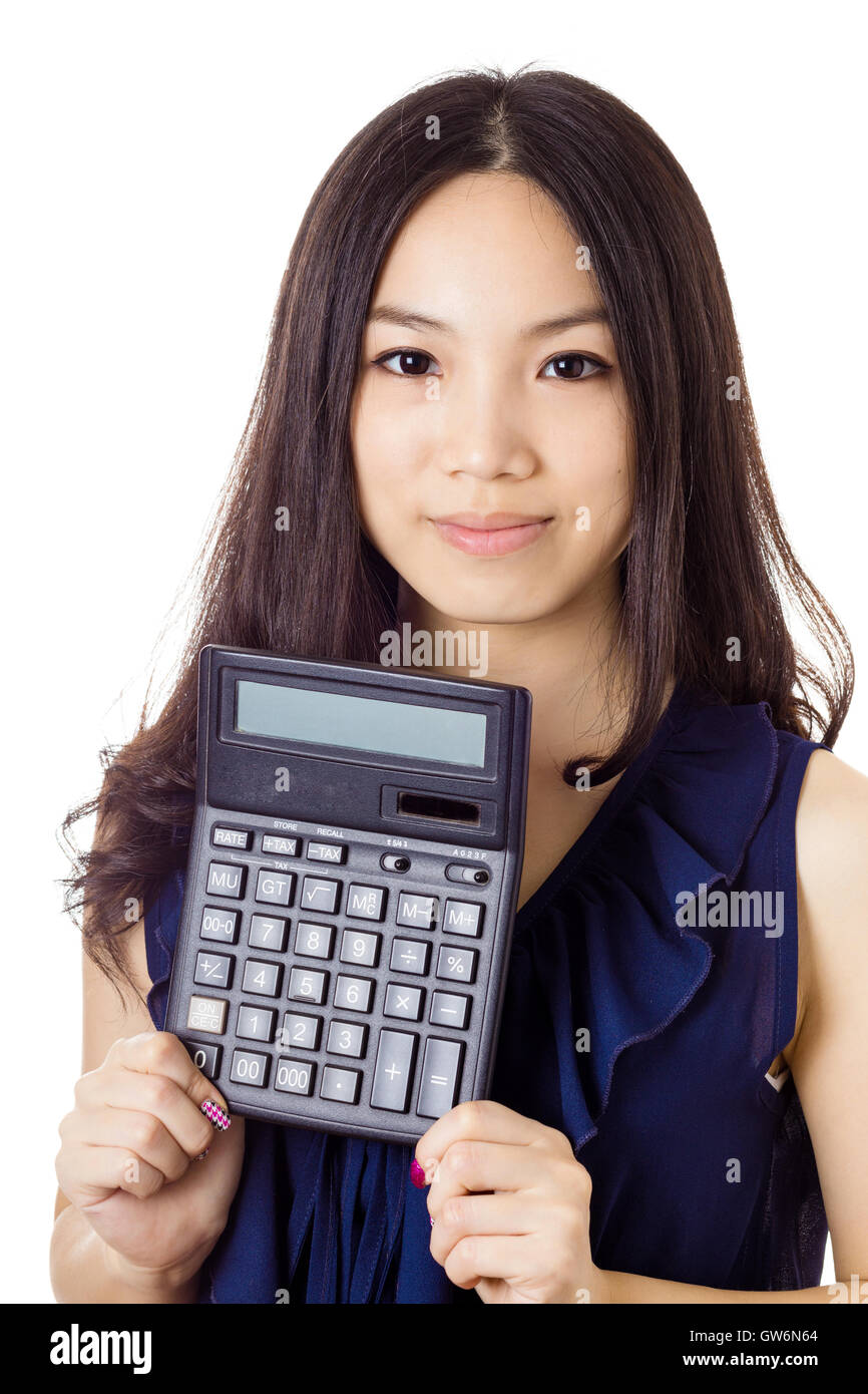 Asian korean chinese woman counting hi-res stock photography and images ...