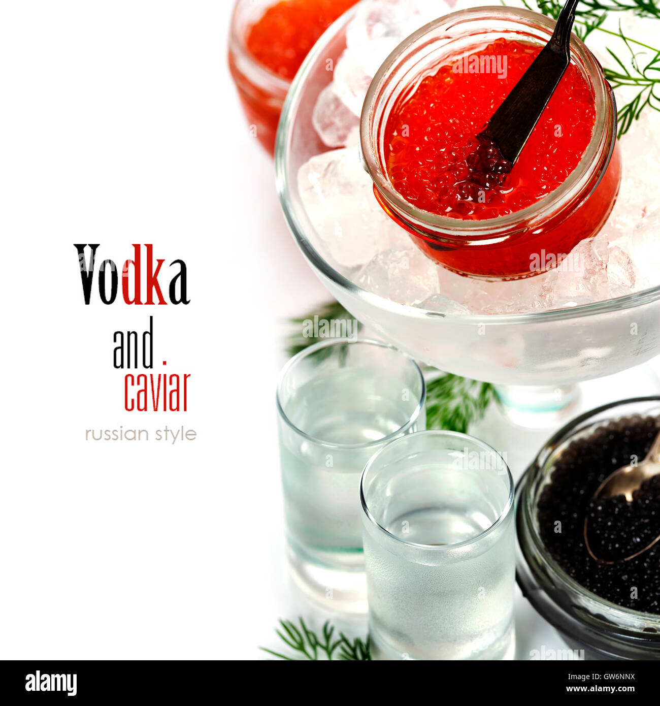 Vodka and caviar Stock Photo - Alamy