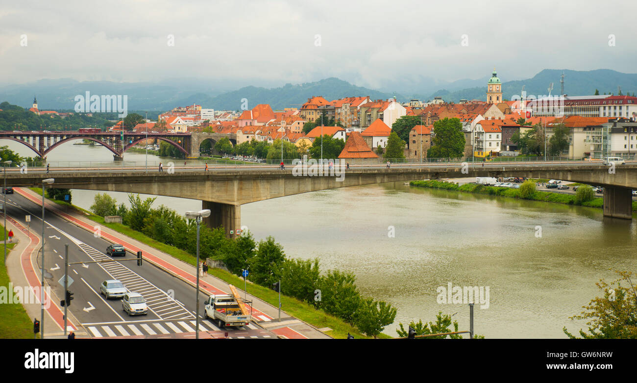 Maribor and river drava hi-res stock photography and images - Alamy