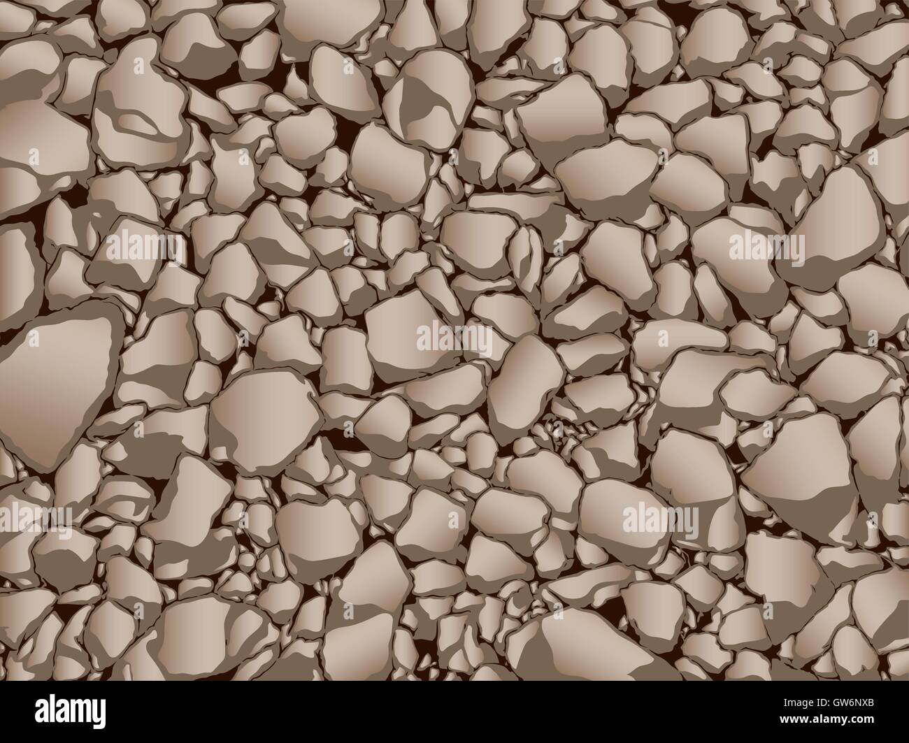 Brown stones granite gravel texture vector illustration Stock Vector ...