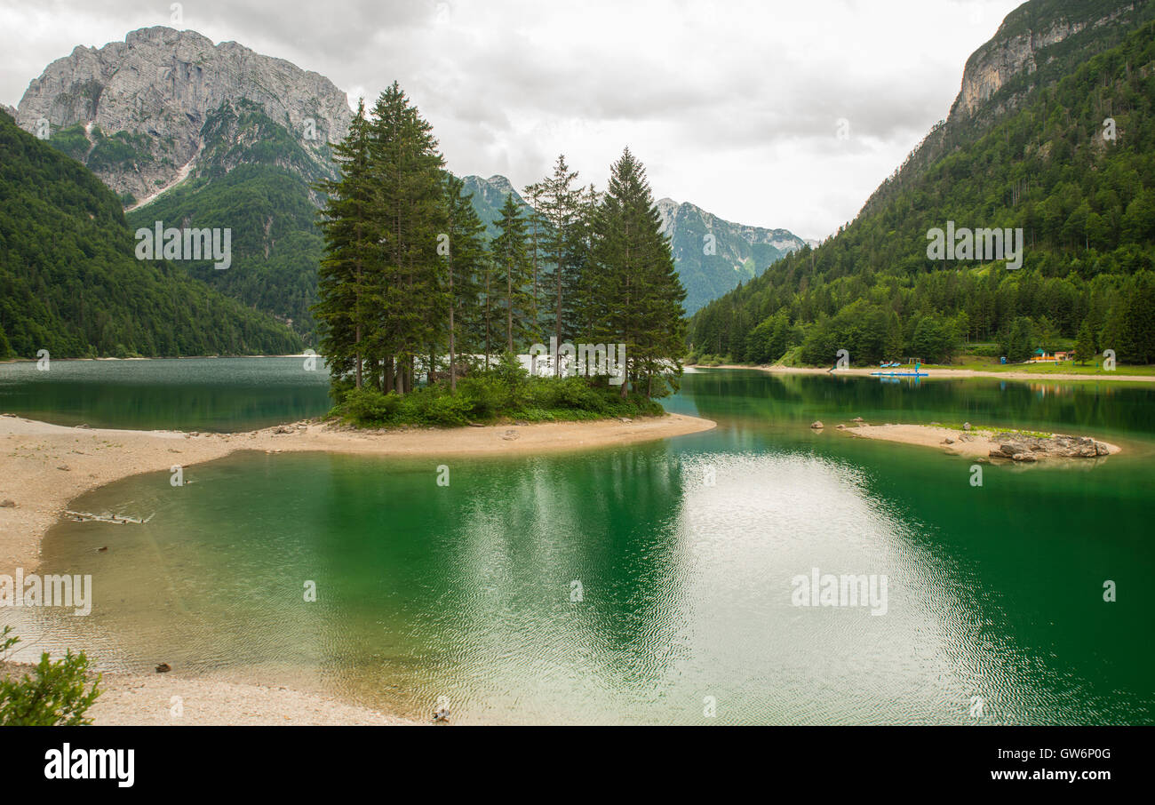 Lago del Predil, Predil lake, Italy Stock Photo - Alamy