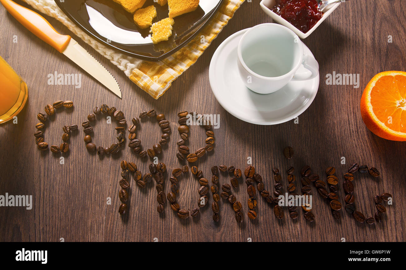 good morning breakfast Stock Photo - Alamy