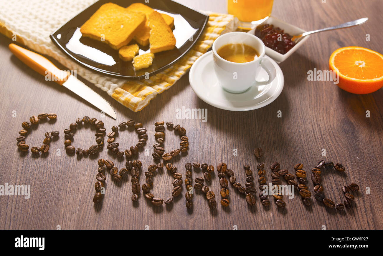 Good morning breakfast hi-res stock photography and images - Alamy