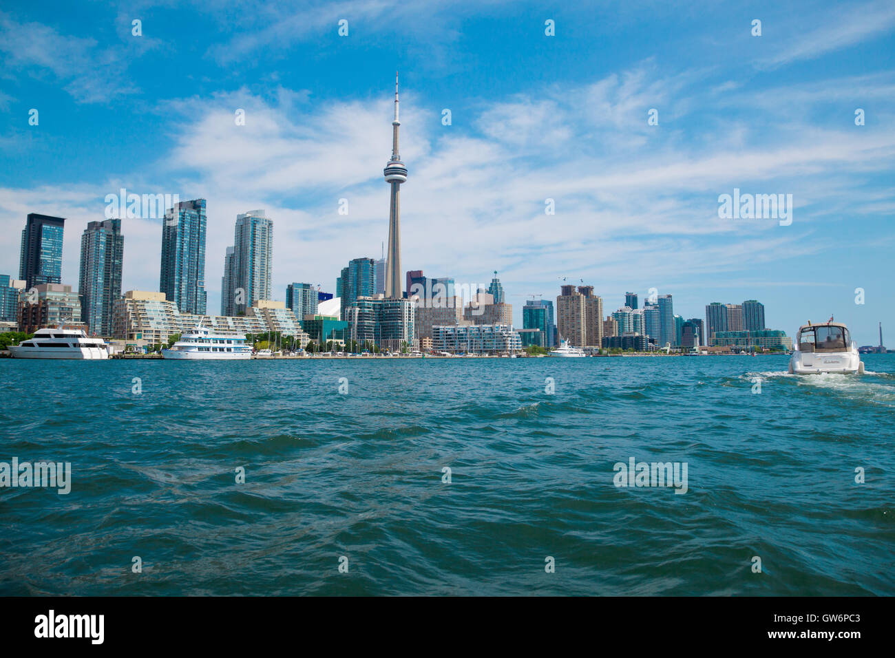 A view of Toronto from the harbor on a sunny day Stock Photo - Alamy
