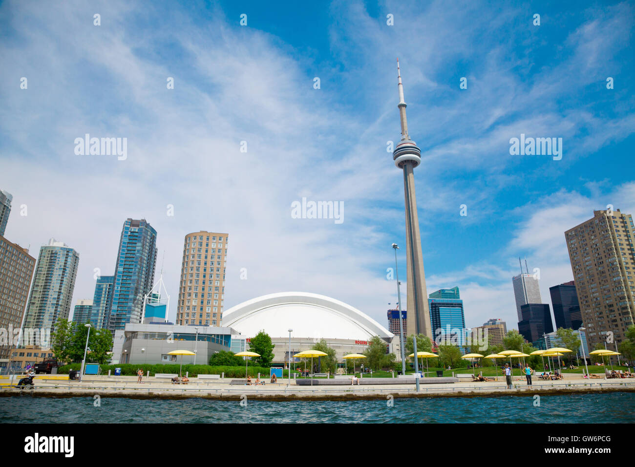 A view of Toronto from the harbor on a sunny day Stock Photo - Alamy