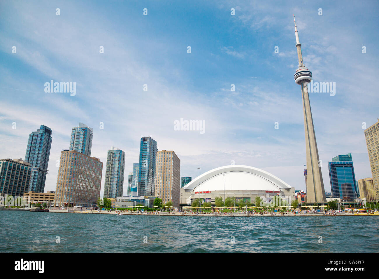 A view of Toronto from the harbor on a sunny day Stock Photo - Alamy