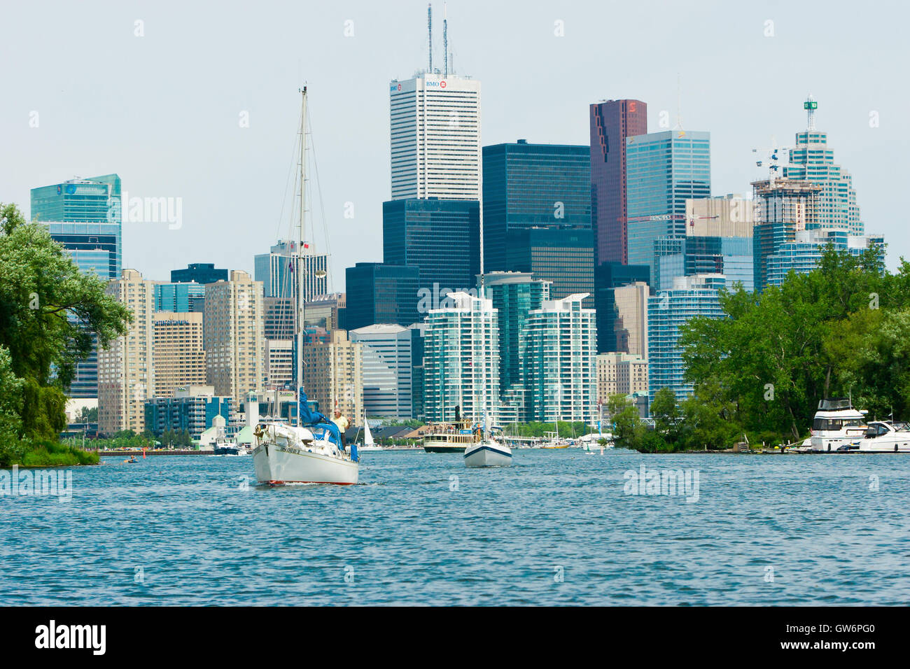 A view of Toronto from the harbor on a sunny day Stock Photo - Alamy