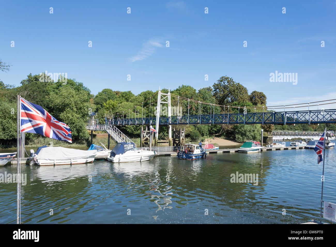 The Western Suspension Bridge, Teddington Lock, London Borough of ...