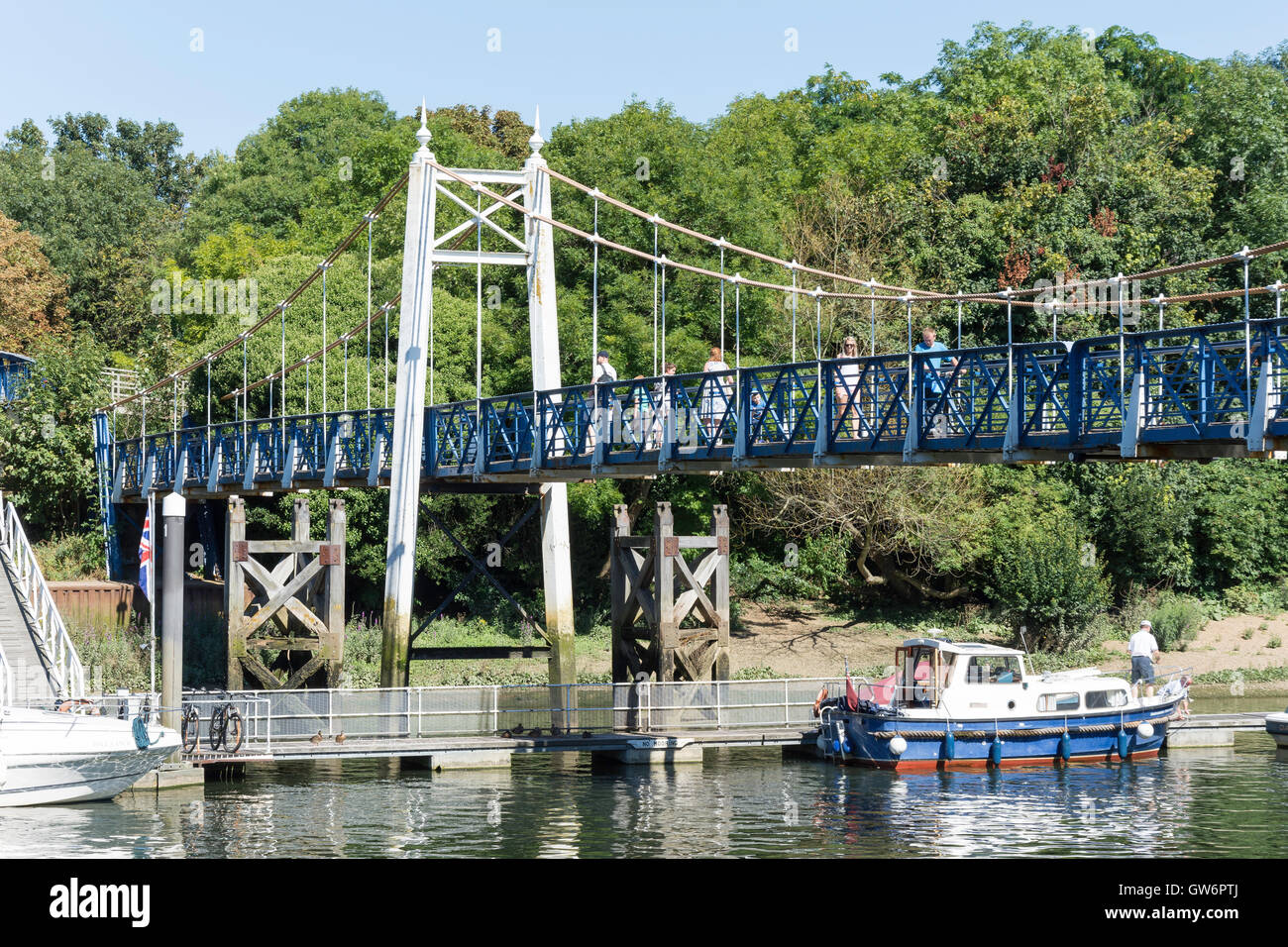 The Western Suspension Bridge, Teddington Lock, London Borough of ...