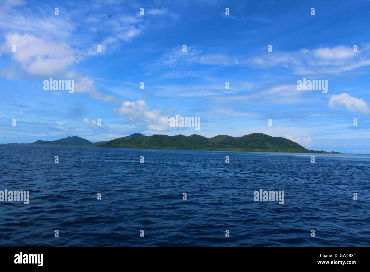 Taiop Island floating on the sea - Buka -Bougainville - Papua New ...