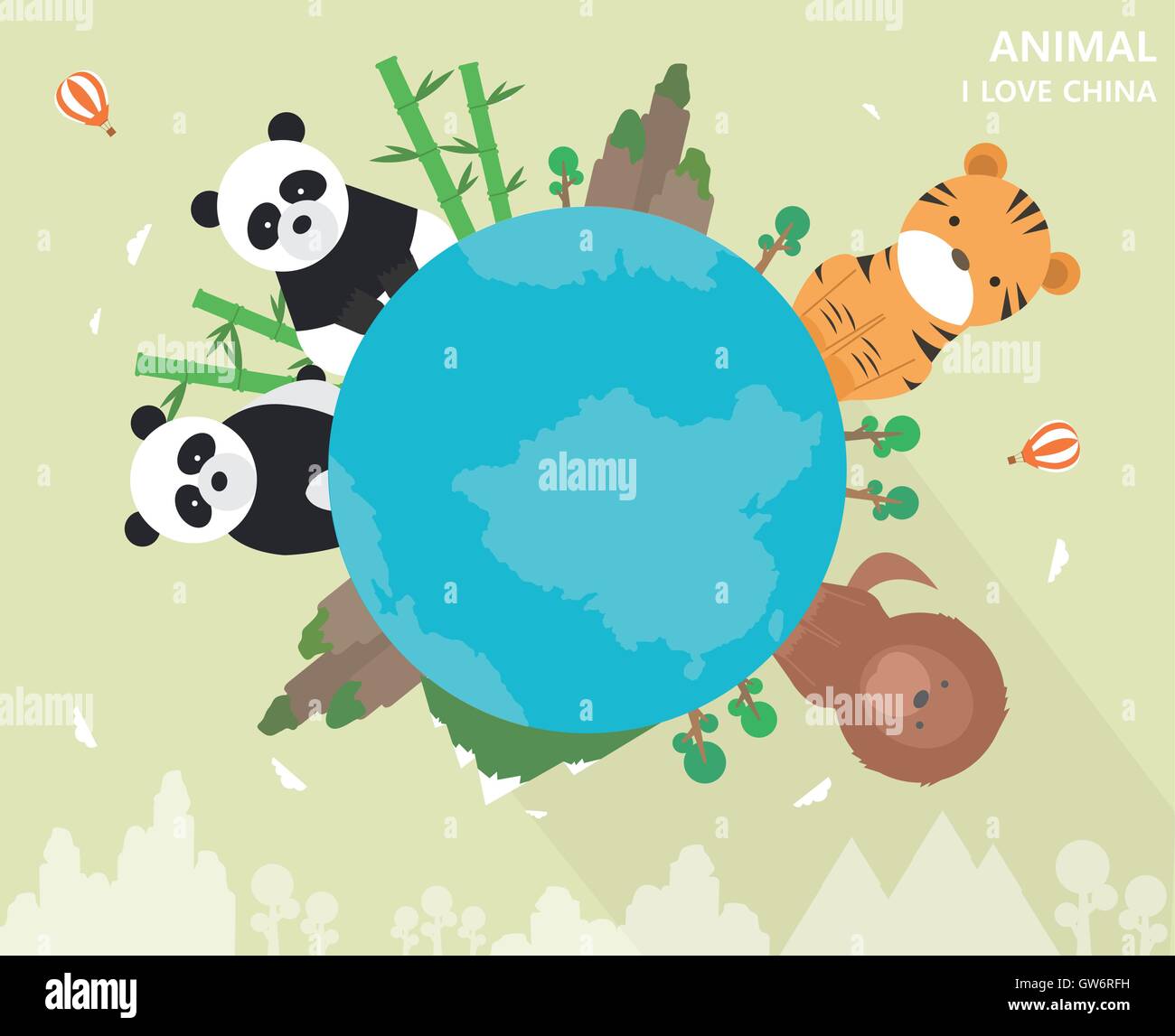 World animal Stock Vector Images - Alamy