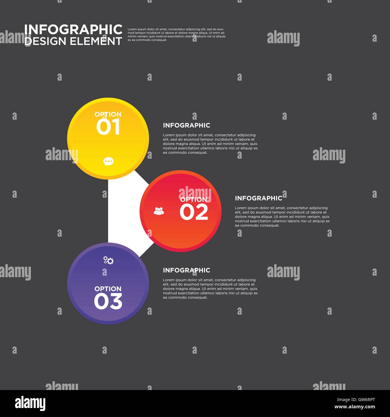 Infographic business report template layout design element vector ...