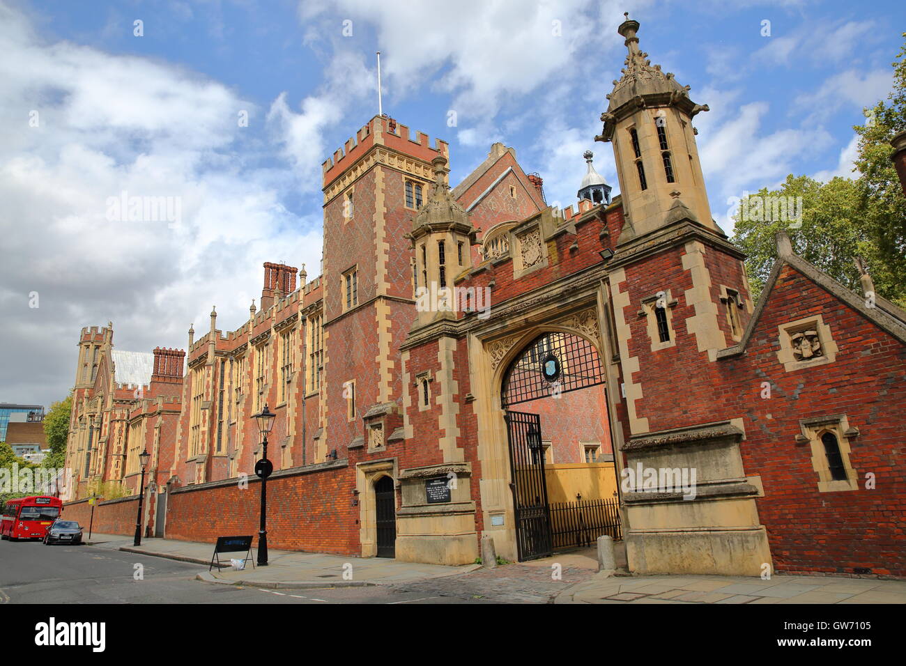 Lincoln's Inn : view of Great Hall from Lincoln's Inn fields, London ...