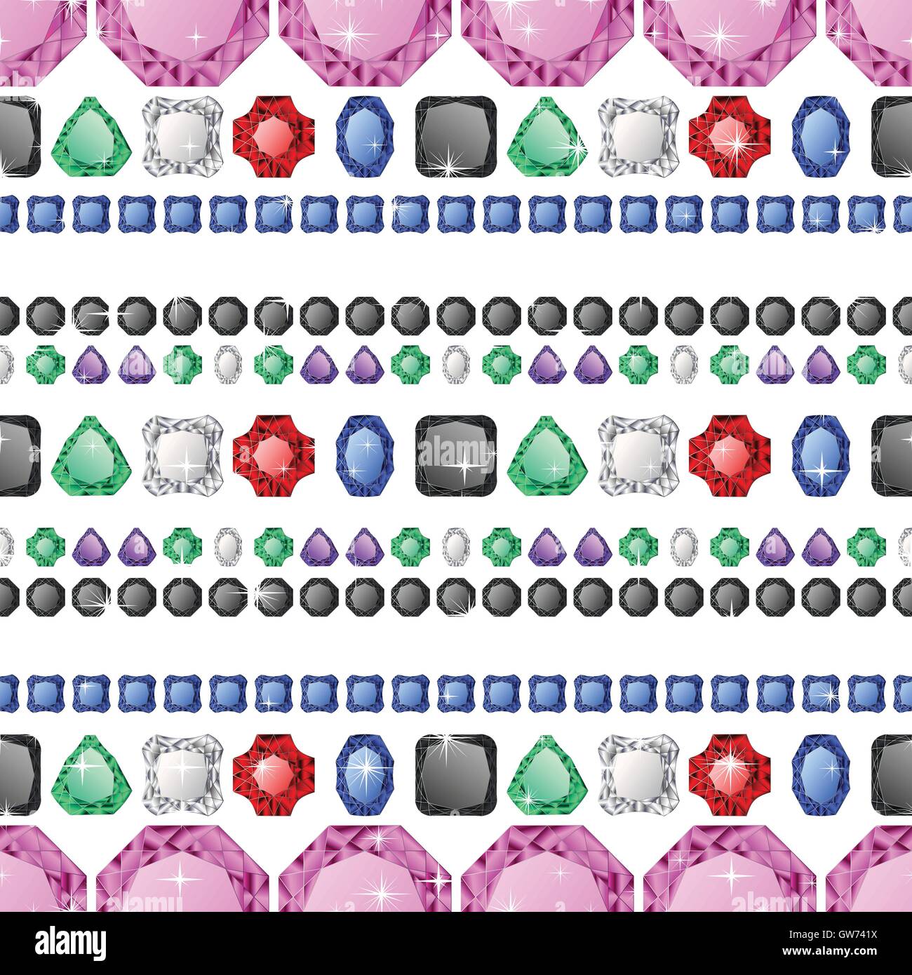 Diamonds seamless pattern Stock Vector Image & Art - Alamy