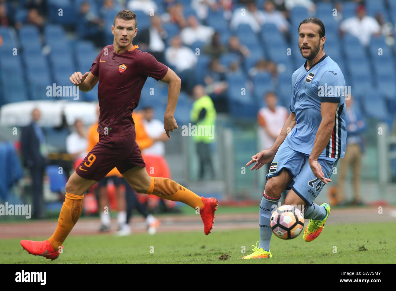 Rome, Italy. , . Cigarini in action during the italian Serie A league ...