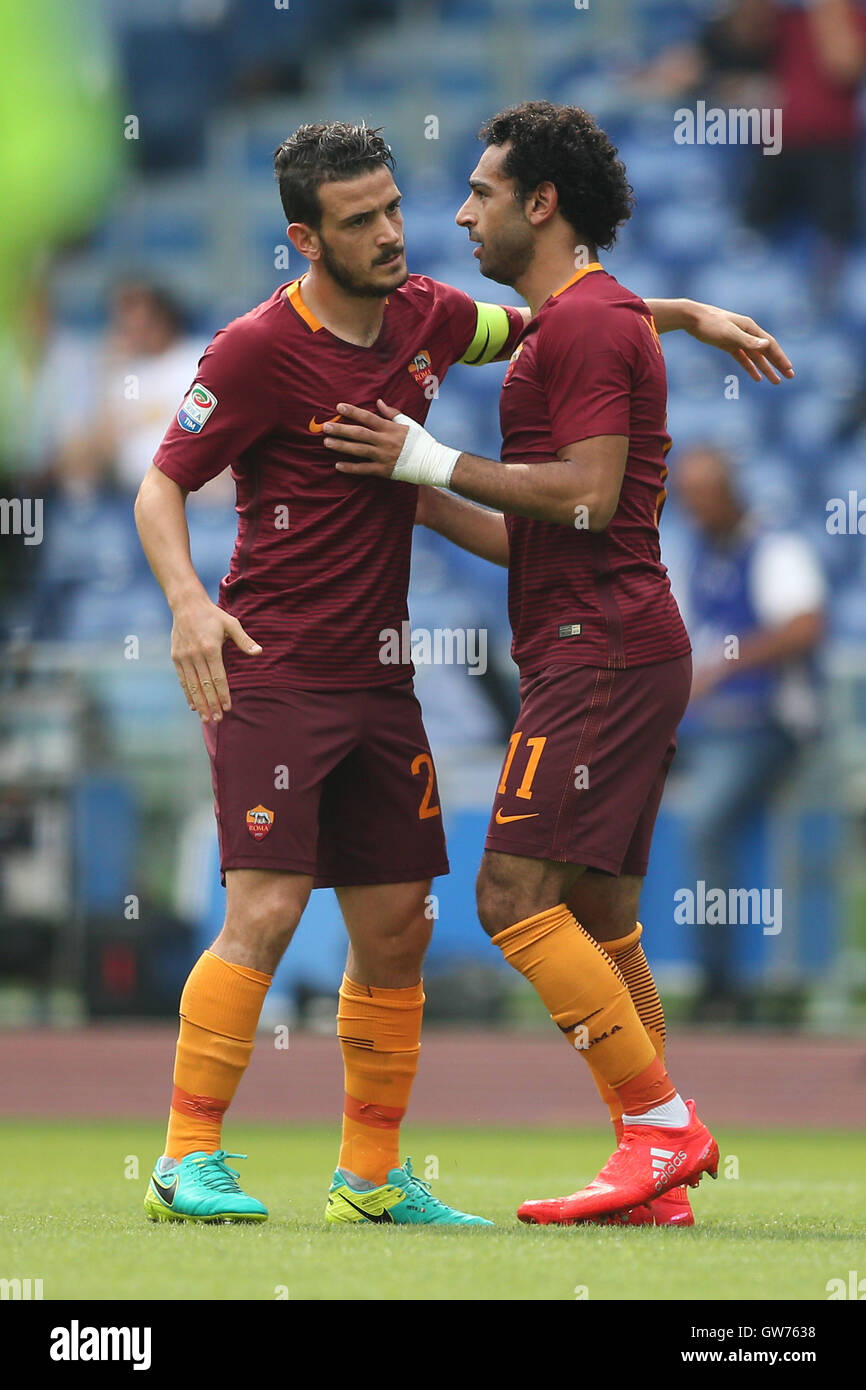 Rome, Italy. 11th Sep, 2016. Mohamed Salah score the gol in italian ...