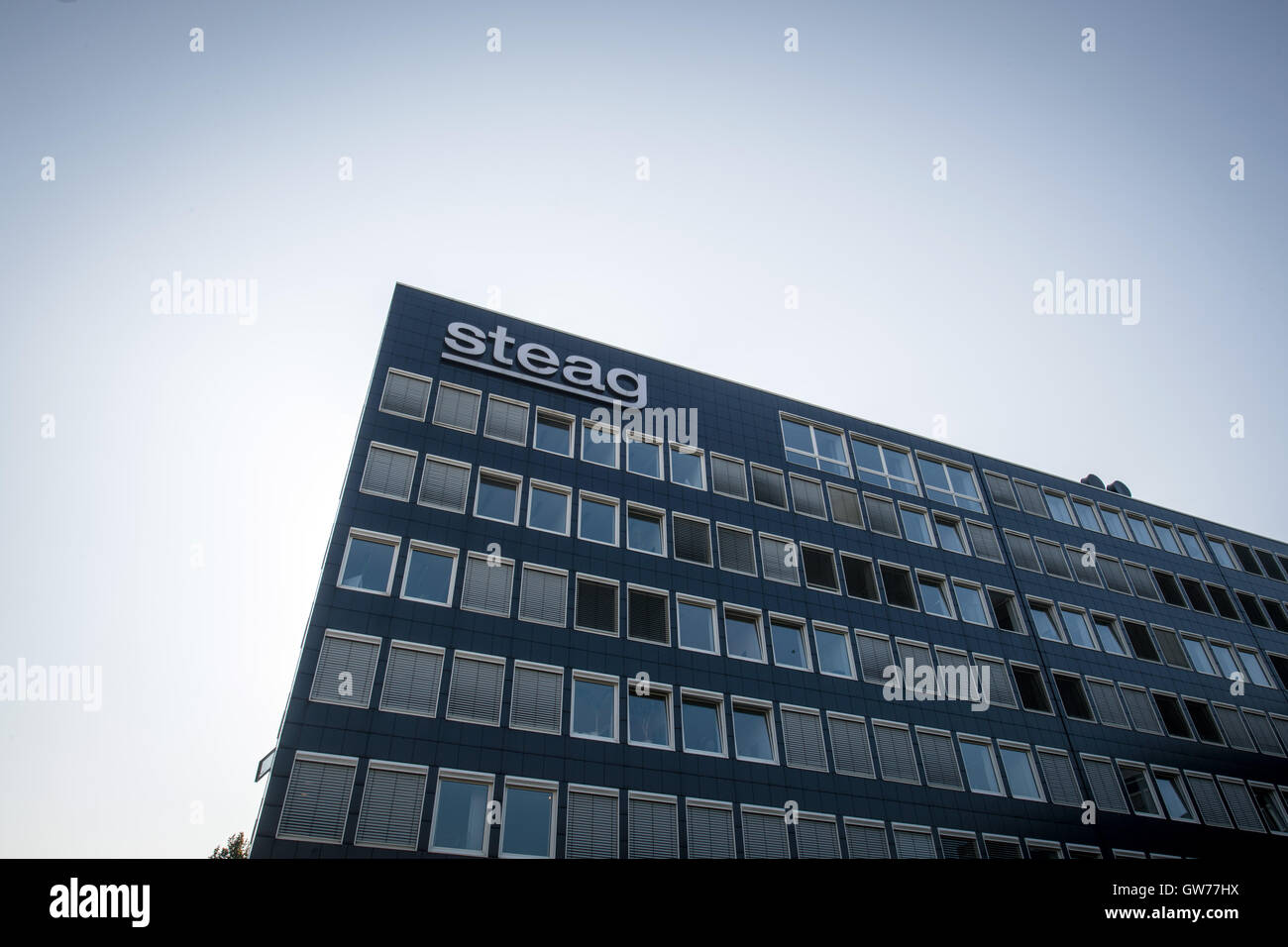 Essen, Germany. 12th Sep, 2016. The company logo can be seen on the ...