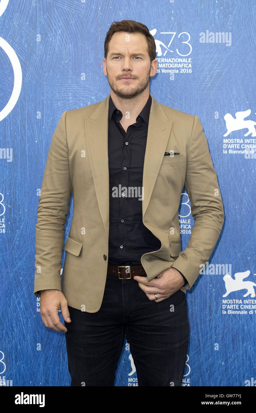 Venice, Italy. 10th Sep, 2016. Chris Patt during the 'The Magnificent ...