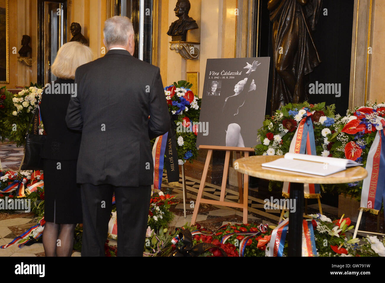 Prague, Czech Republic. 12th Sep, 2016. Czech athletes and politicians ...