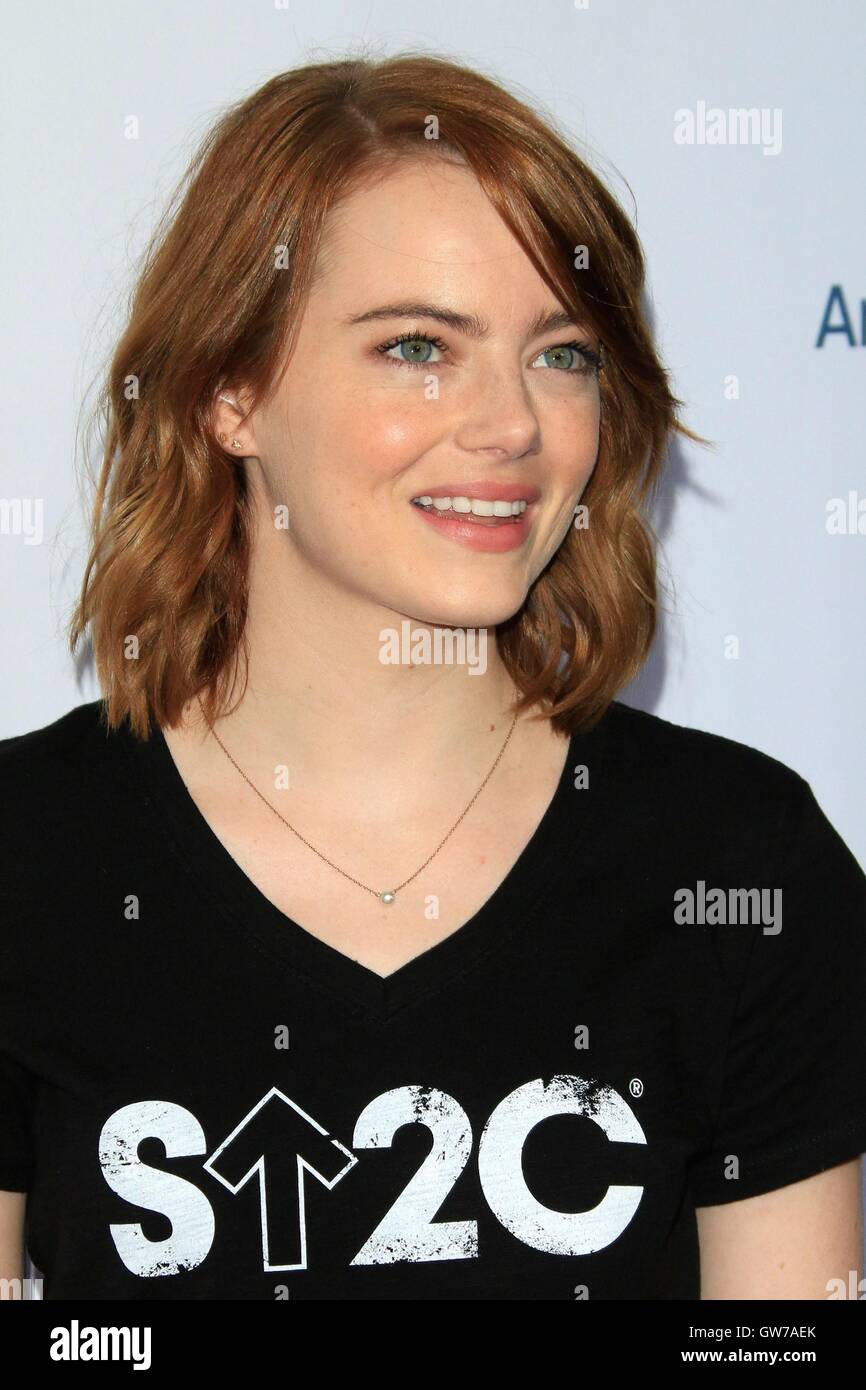 Los Angeles, CA, USA. 9th Sep, 2016. Emma Stone at arrivals for Stand ...
