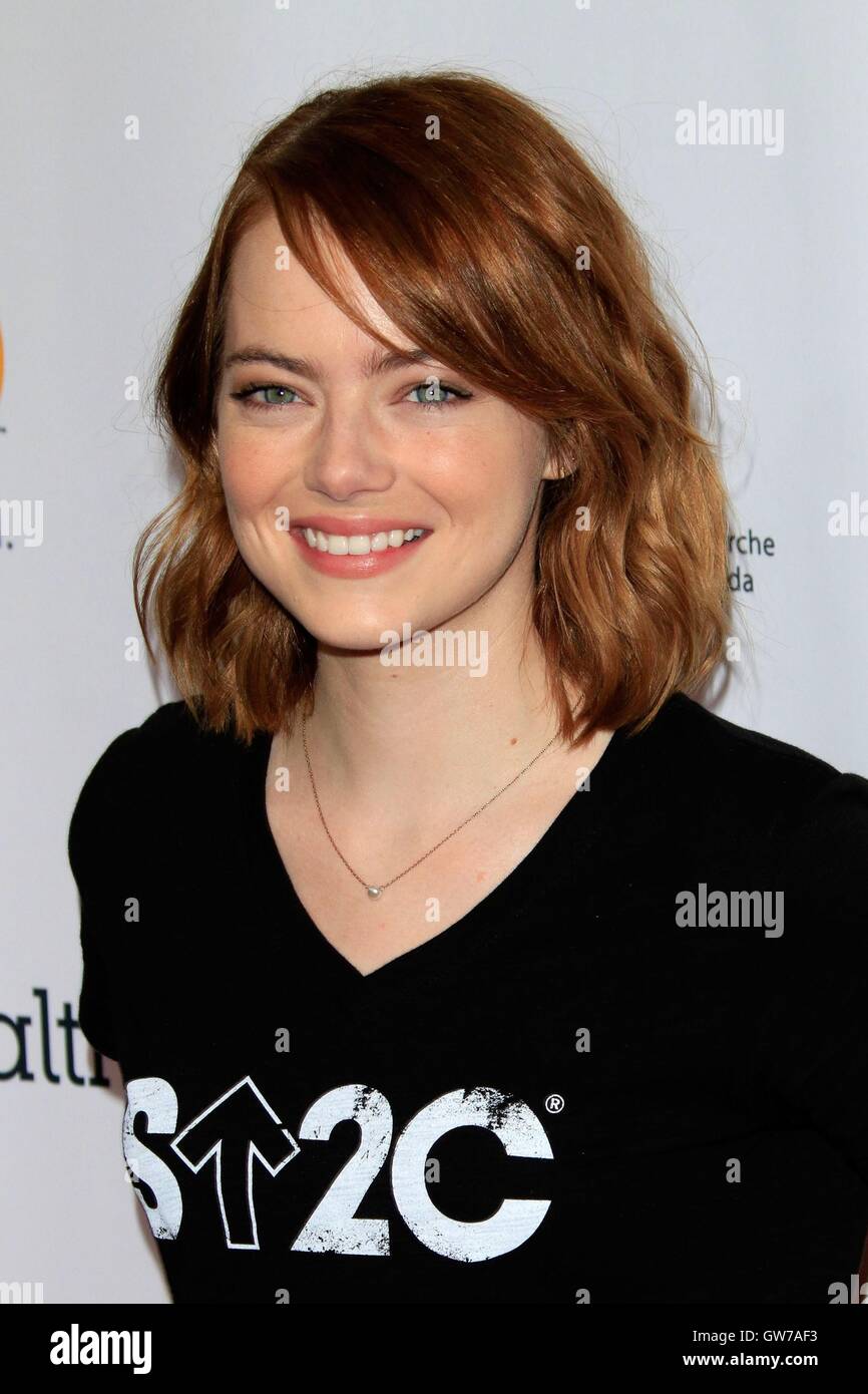 Los Angeles, CA, USA. 9th Sep, 2016. Emma Stone at arrivals for Stand ...