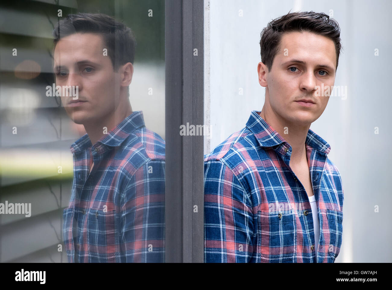Poses with his invention hi-res stock photography and images - Alamy